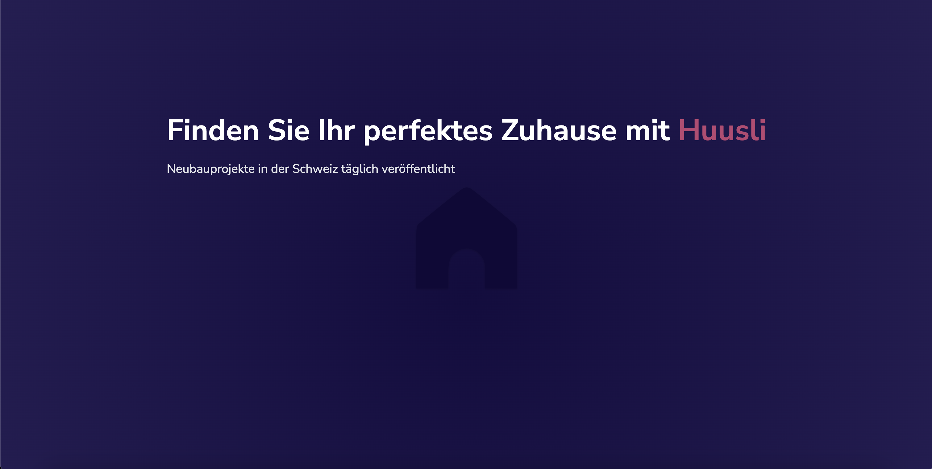 Canton Zürich – Louer projets — Huusli